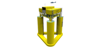Floating offshore substation