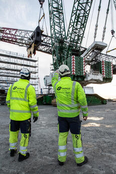 Wind Orca: Crane boom extension