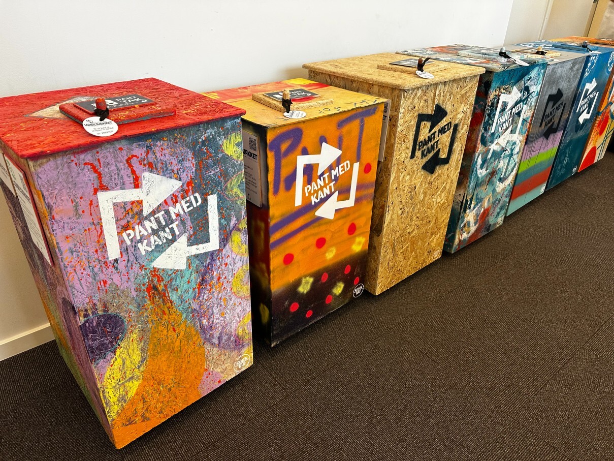 Upcycled bins with a greater purpose
